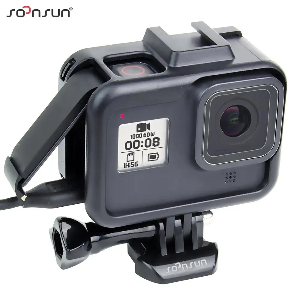 【Lejia】SOONSUN Standard Border Frame Housing Shell Mount for GoPro Hero ...