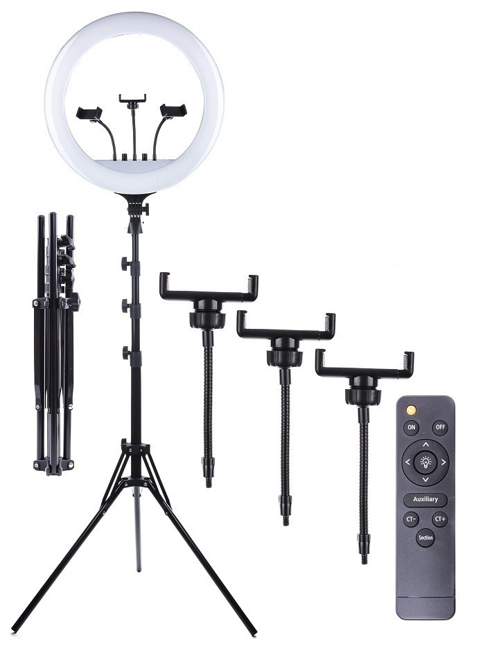 RL-18 Ring Light Photography, Live Broadcasting and Self-portrait with ...