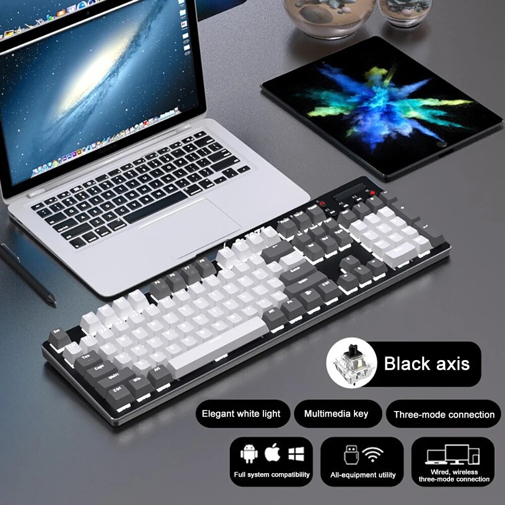 AJAZZ AK35I Gaming Mechanical Keyboard 104 Keys Full Hot Swappable ...