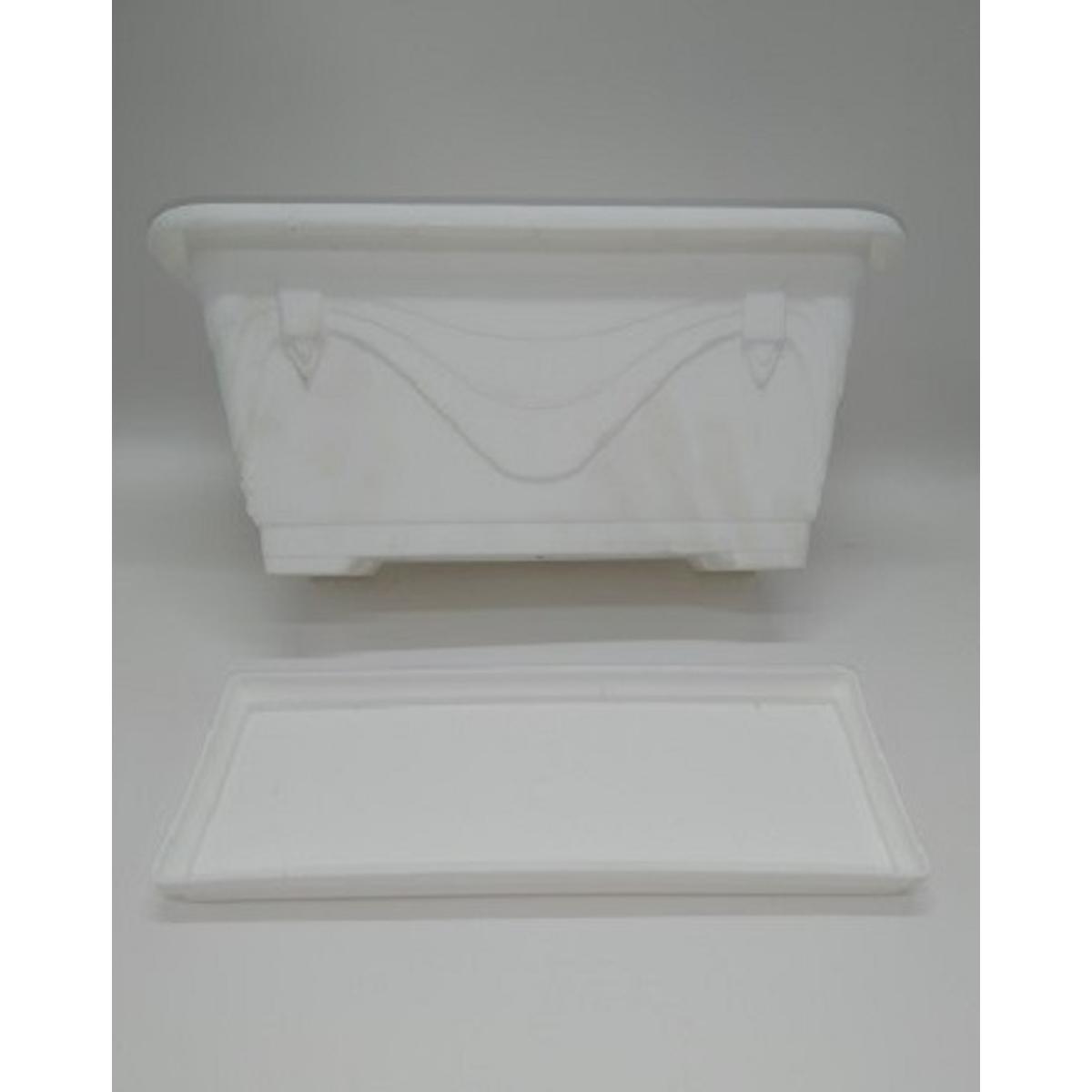 5 Pieces white Mini Small Size Seed Plastic Planter With Plastic Tray ...