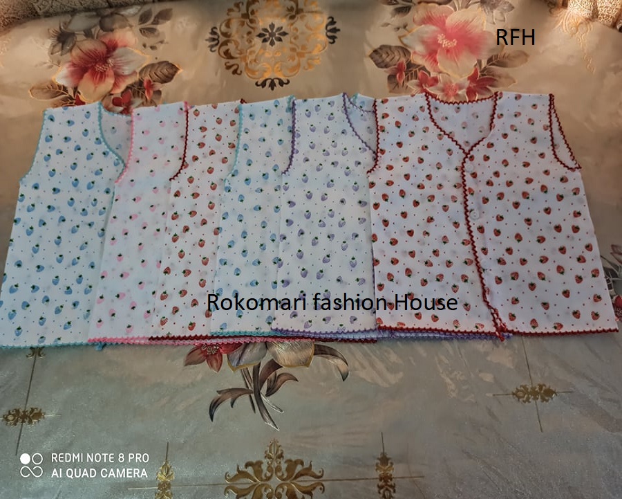 100% Cotton & strawberry Print Newborn baby Nima 6 pcs combo, Soft ...