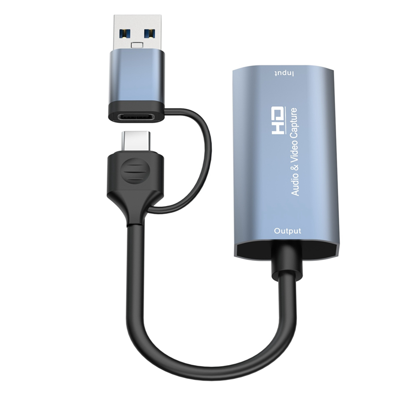 4K -Compatible to Type-C+USB Video Capture Card 1080P USB Computer Game ...