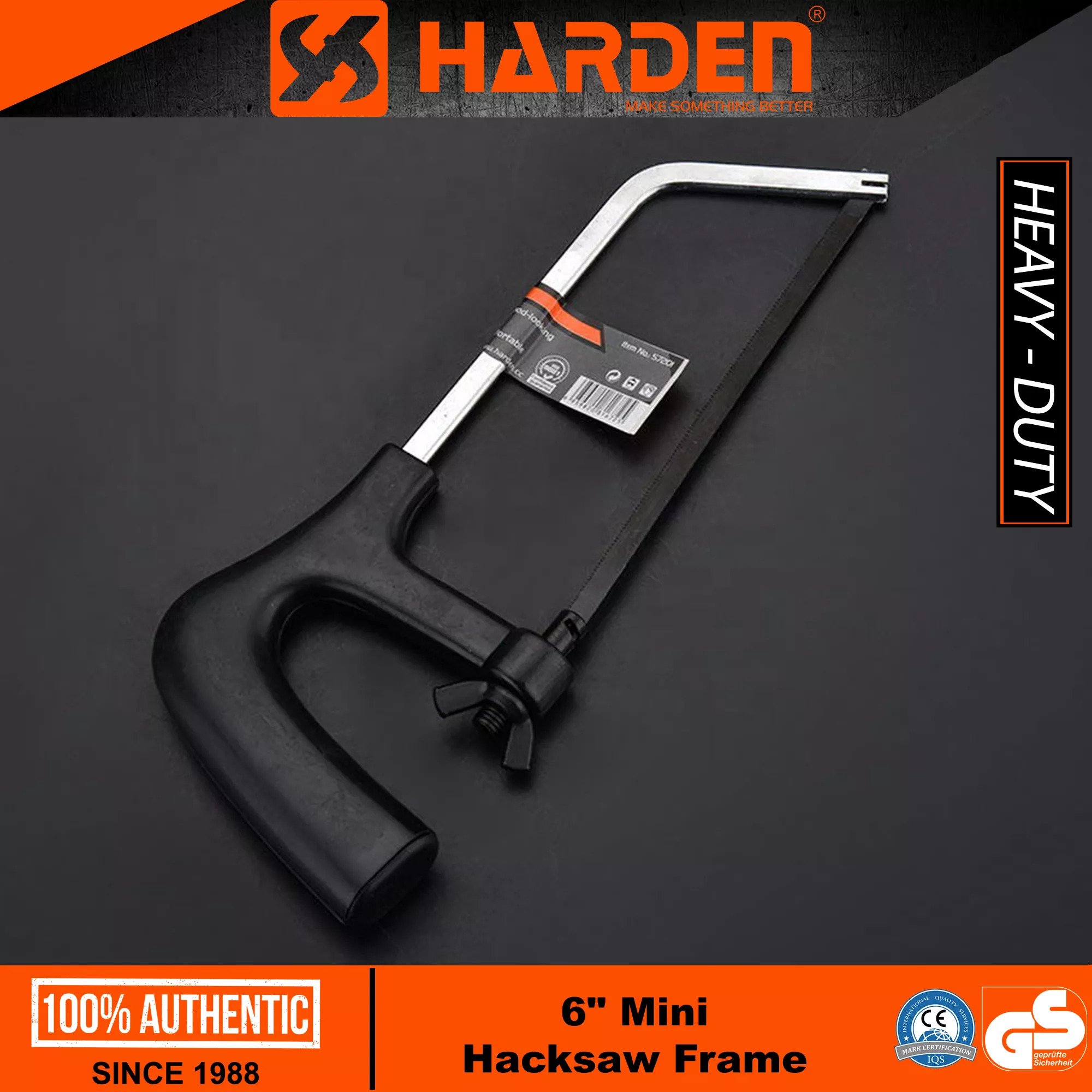 Harden 6" Mini Hacksaw frame Professional T12 Steel Cutting Mini Pruning Hacksaw Frame 610701 ...