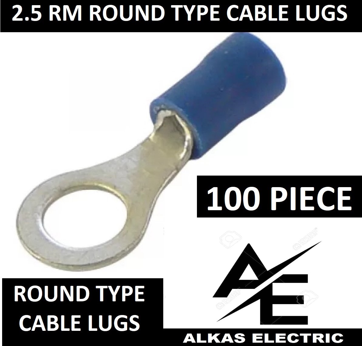 Cable Lug 2-2.5 Rm Terminal ROUND - O type Lugs insulated Connector ...