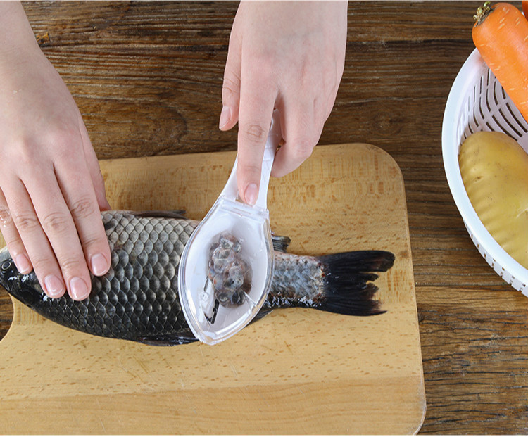 Fish Clean Scales with Cover fish scaler scraper remover fish skin ...