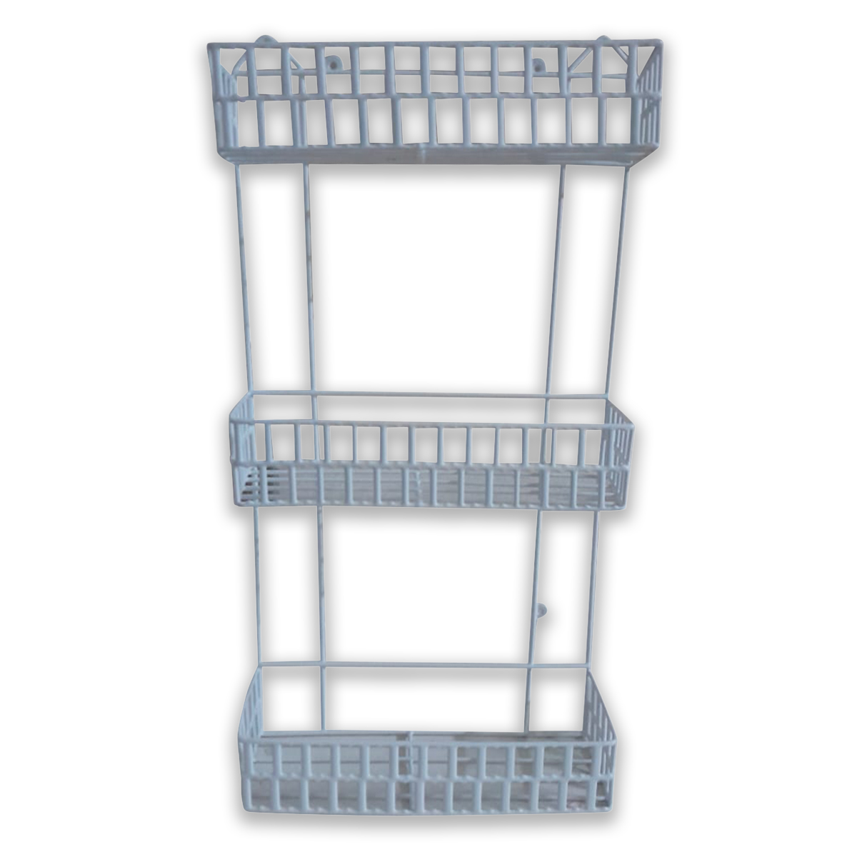 Organize in Style - Wall Hanging Square Storage Shelf with 3 Shelves ...