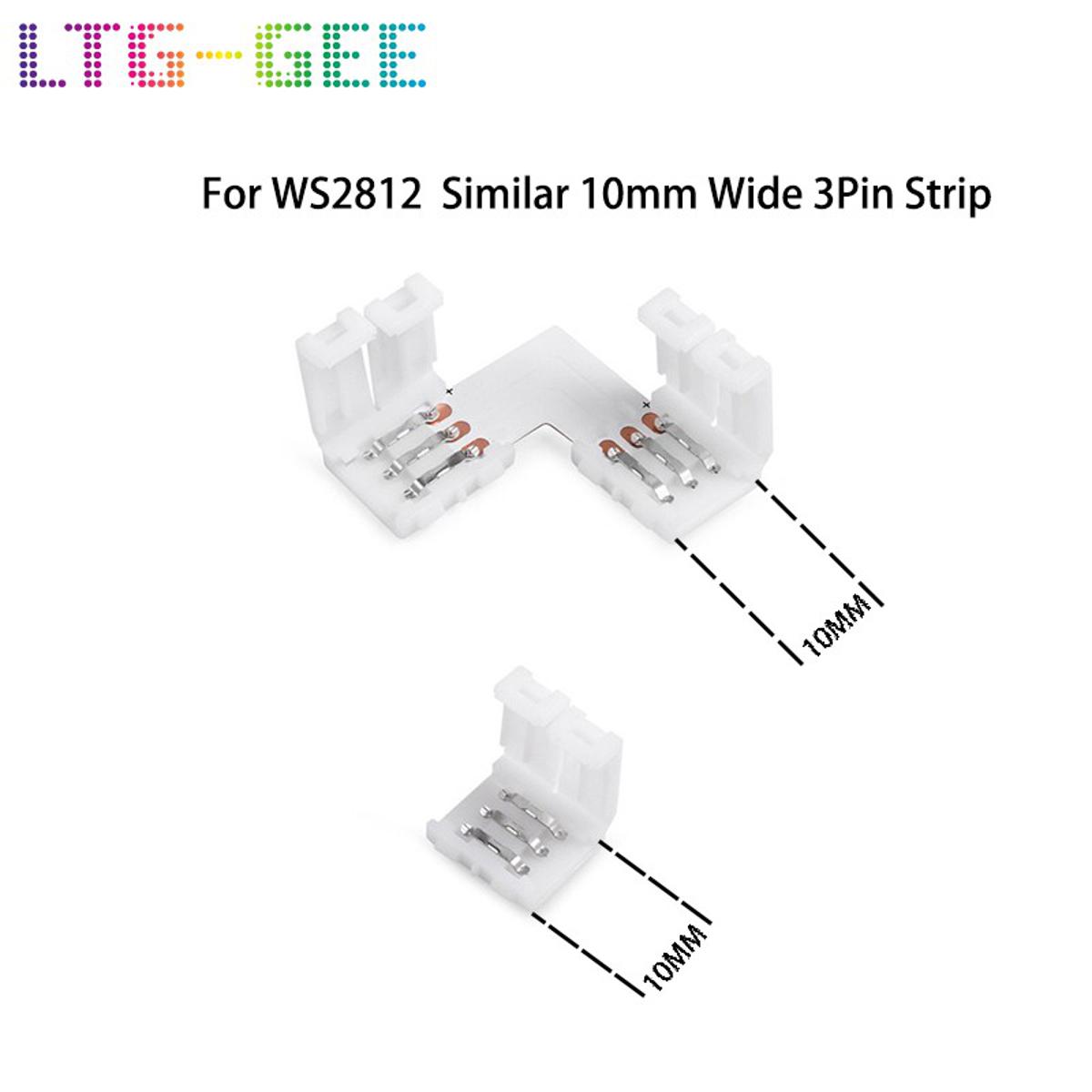LED Strip Light 3-Pin 10mm L Shaped T Shaped X Shaped LED Strip ...
