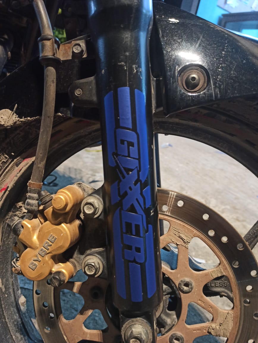 Gixxer Suspension Sticker For Bike - Bike Stickers | Daraz.com.bd