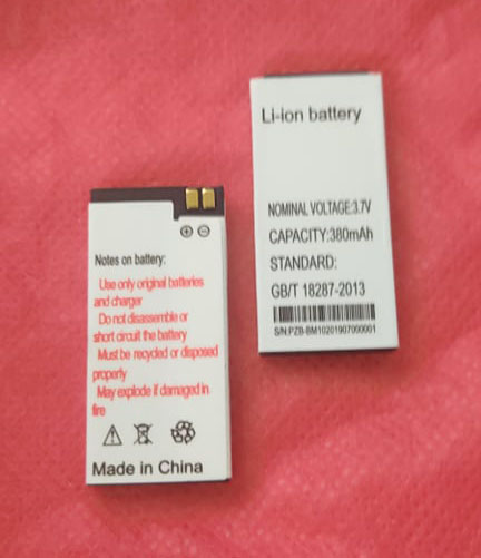 Mini Card Battery for mini mobile phones rechargeable Li-ion 3.7v ...