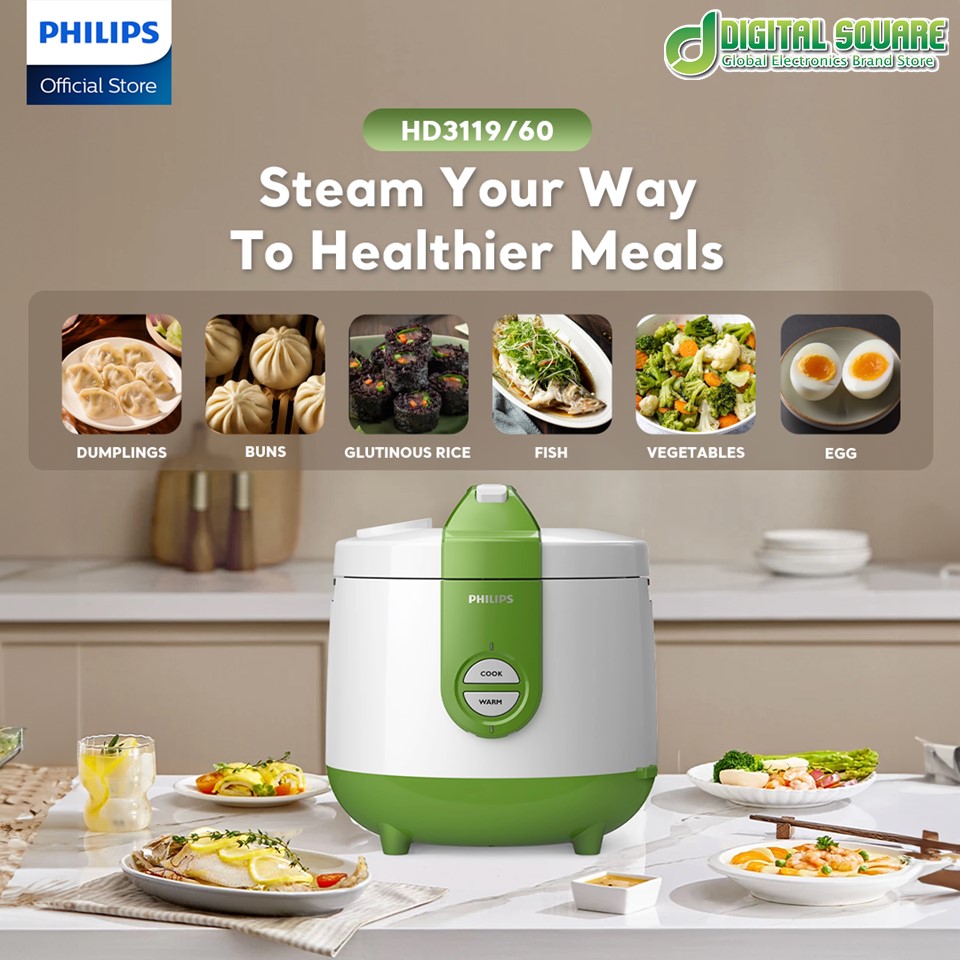 Philips HD3119/60 Daily Collection Automatic Rice Cooker | 2.0 Liter ...
