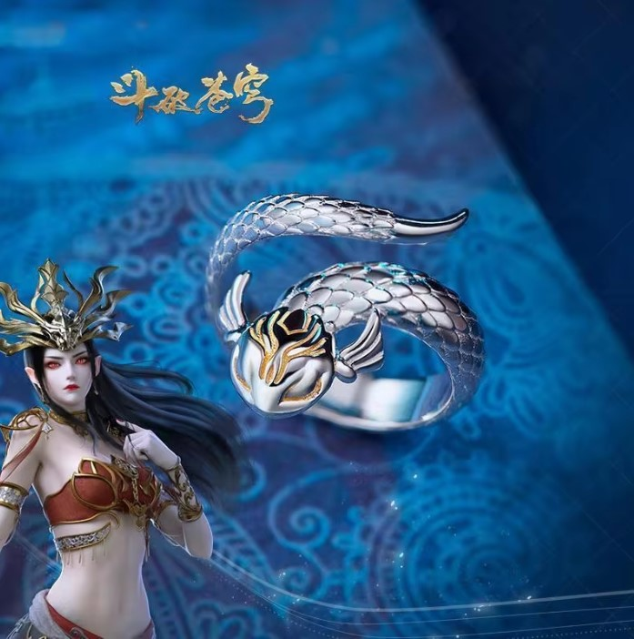 Battle Through The Heaven Dragon Adjustable Size S925 Stainless Steel ...