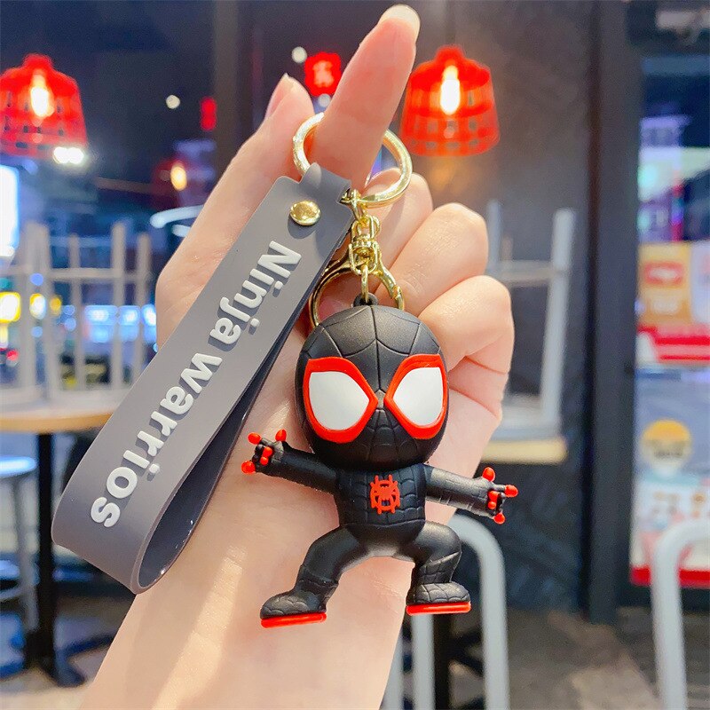Marvel Spider-Man Across the Spider-Verse Keychain Miles Morales Action ...