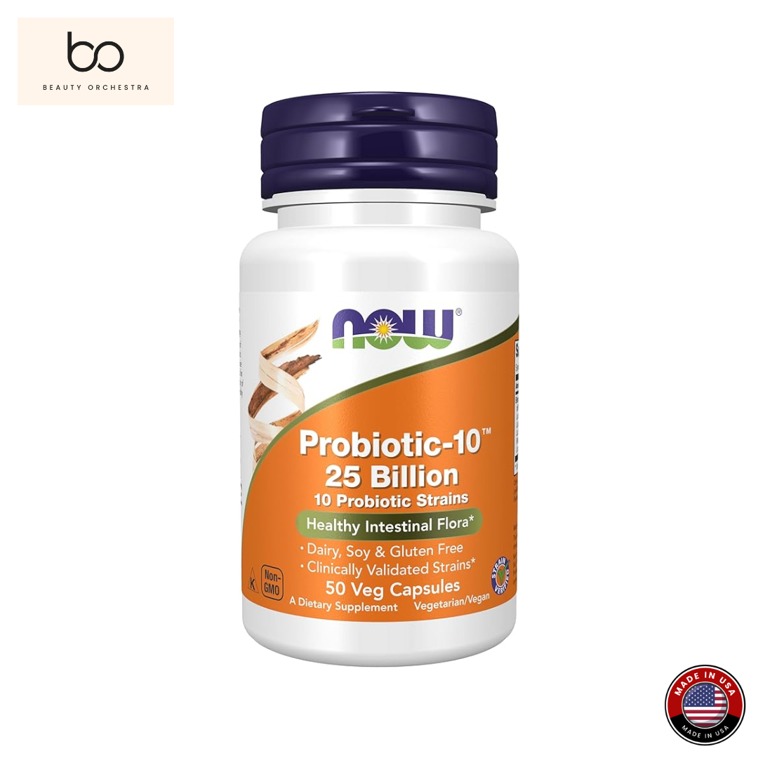 NOW Probiotic-10™ 25 Billion – 50 Veg Capsules | Daraz.com.bd