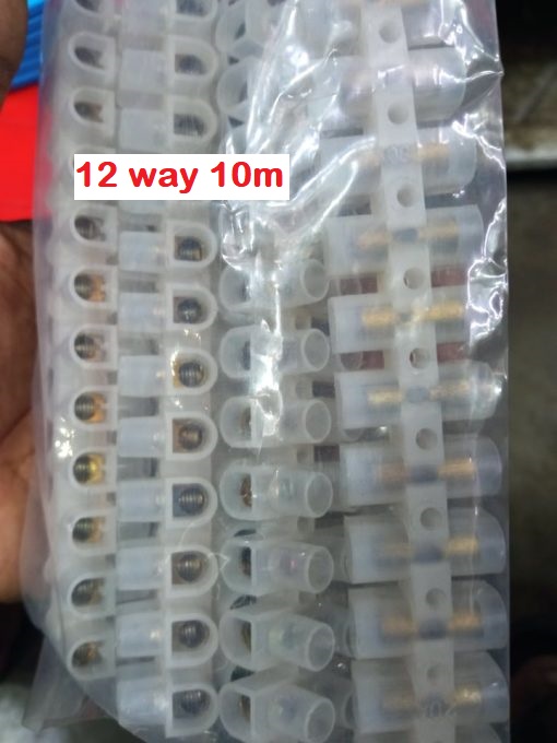 10AMP 12 WAY Heavy Duty AC 220v 10A 12 Way Electrical Screw Terminal ...