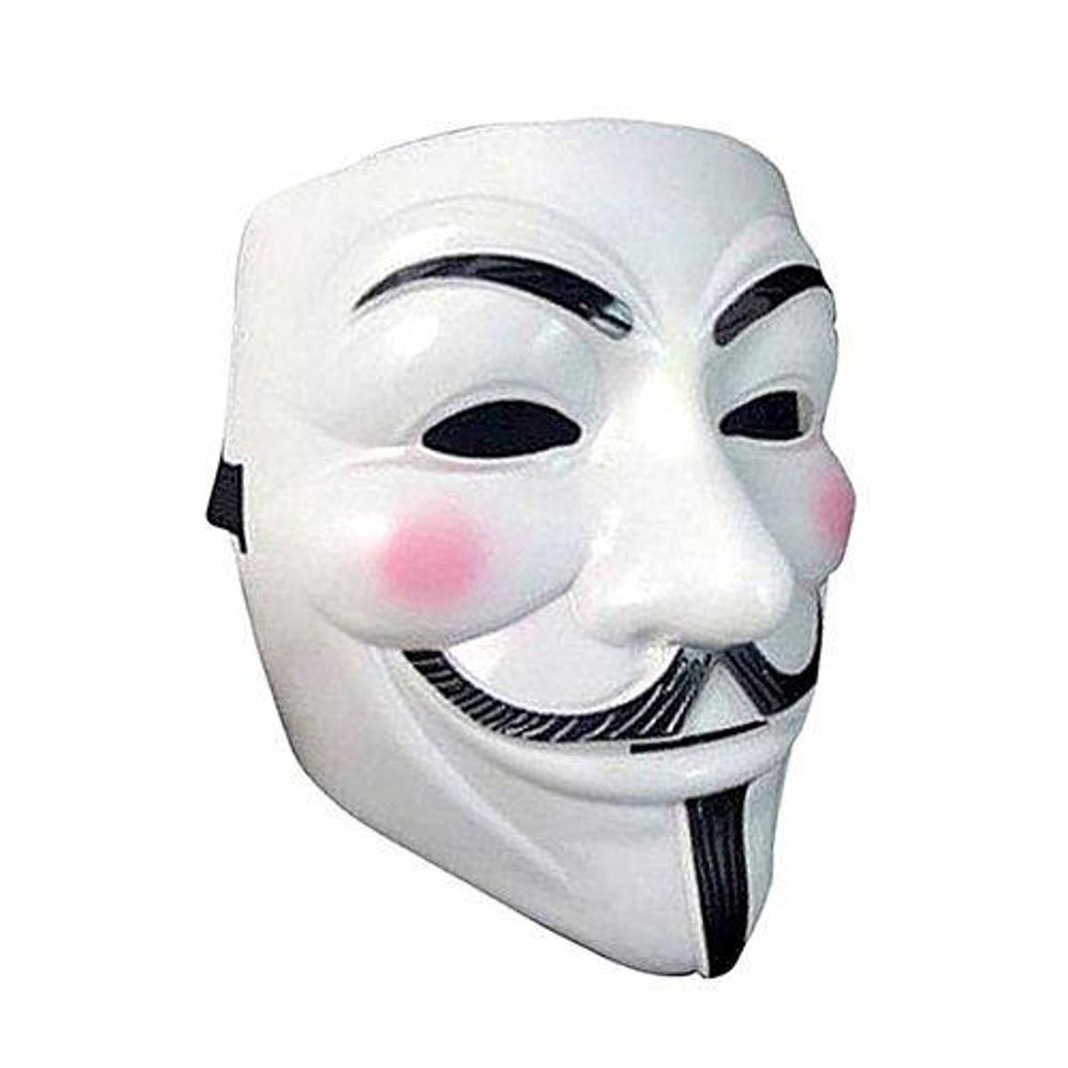 White Plastic Guy Fawkes Mask | Daraz.com.bd