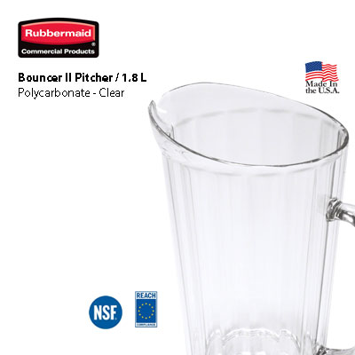 Rubbermaid Bouncer II Pitcher, Polycarbonate, Clear / 1.8 L | Daraz.com.bd