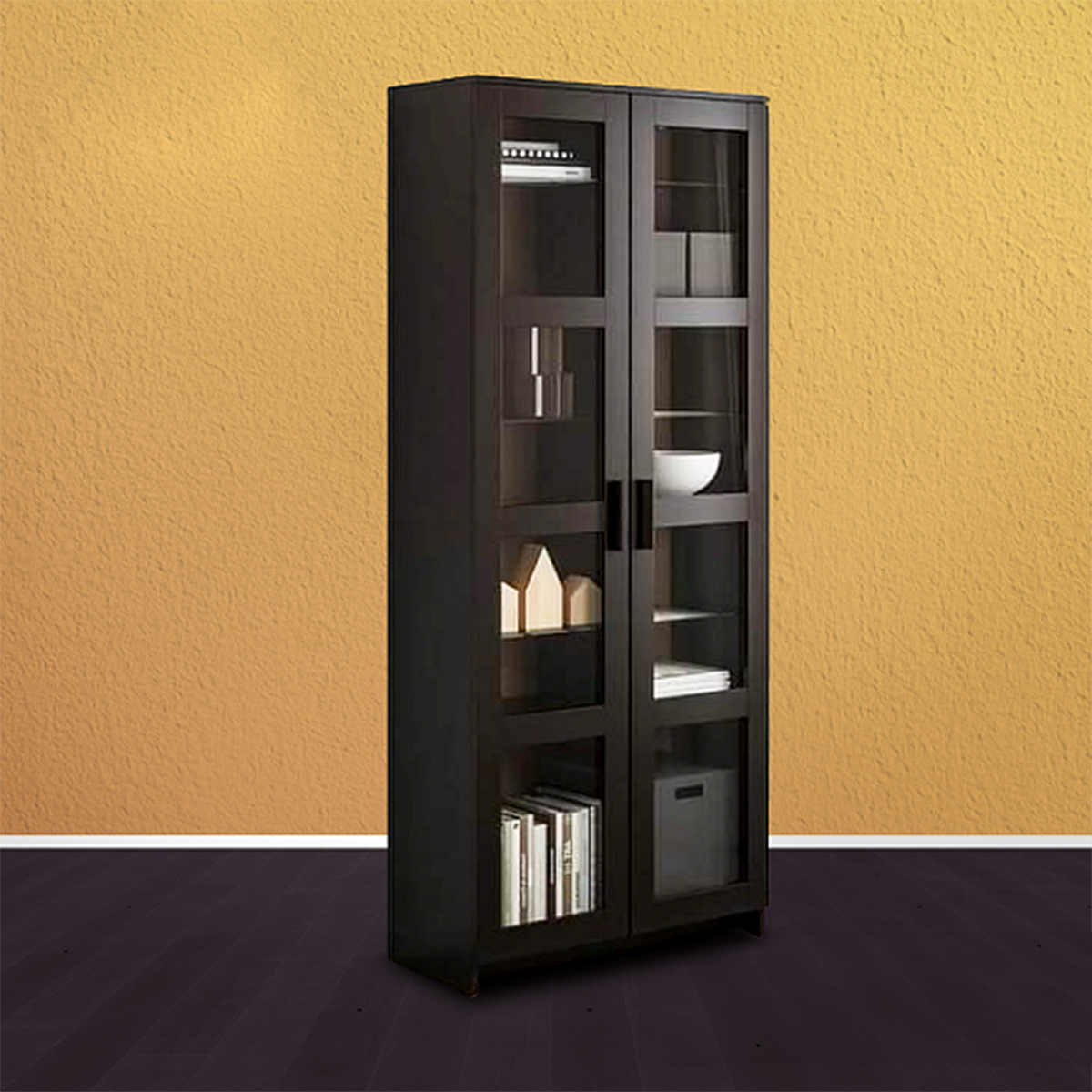 AndorMahal Bookshelf with Malaysian Processed Wood Showcase - book ...