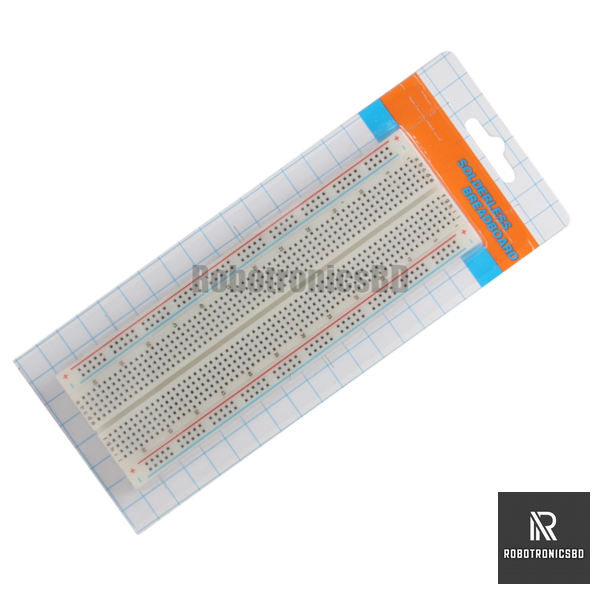Breadboard Full Size 830 Points Solderless White Prototype Test Circuit ...