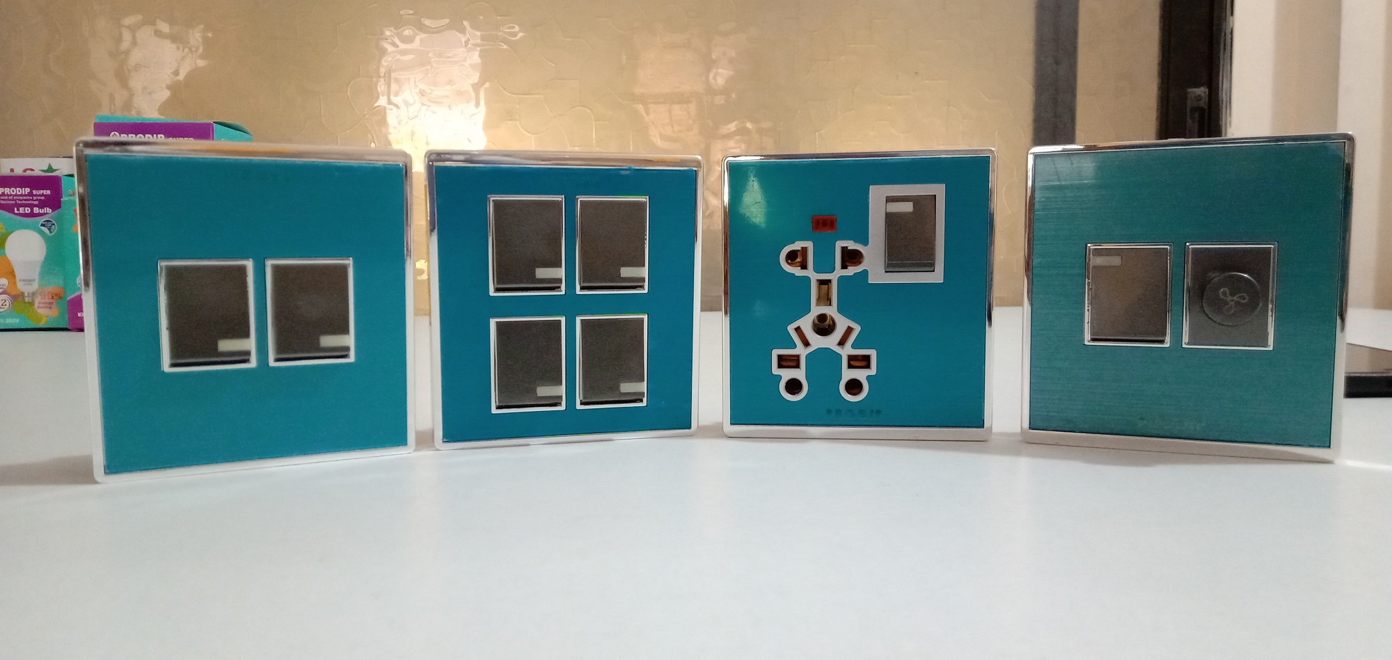 Prodip 2 Gag, 4 Gag, 6 pin Combine Socket, Fan Regulator, Combine ...