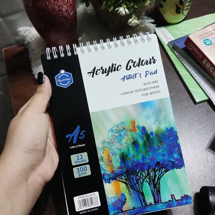 Keep Smiling Artist's Acrylic Pad A5 Size | Daraz.com.bd