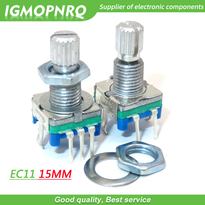 5PCS EC11 15mm Plum Handle Rotary Encoder Coding Switch Digital ...