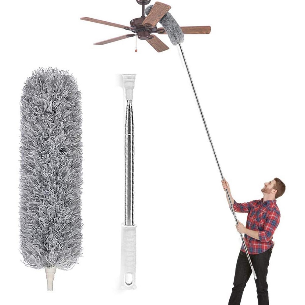 Ceiling Fan Cleaning Brush Microfiber Fan Duster Long Handle Fan Cleaning Flexible Mop for Home Car Kitchen Office Extendable Duster Daraz .bd