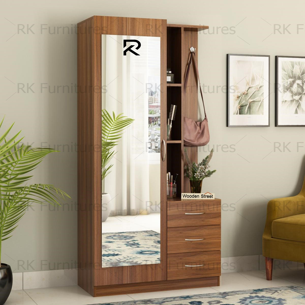 RK MDF BOX Dressing Table with Shelves and Multiple Drawers | Daraz.com.bd