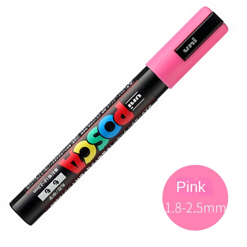 （New）[HOT] 1Pc UNI Poca Marker Pen PC-5M POP Poter Water-Baed ...