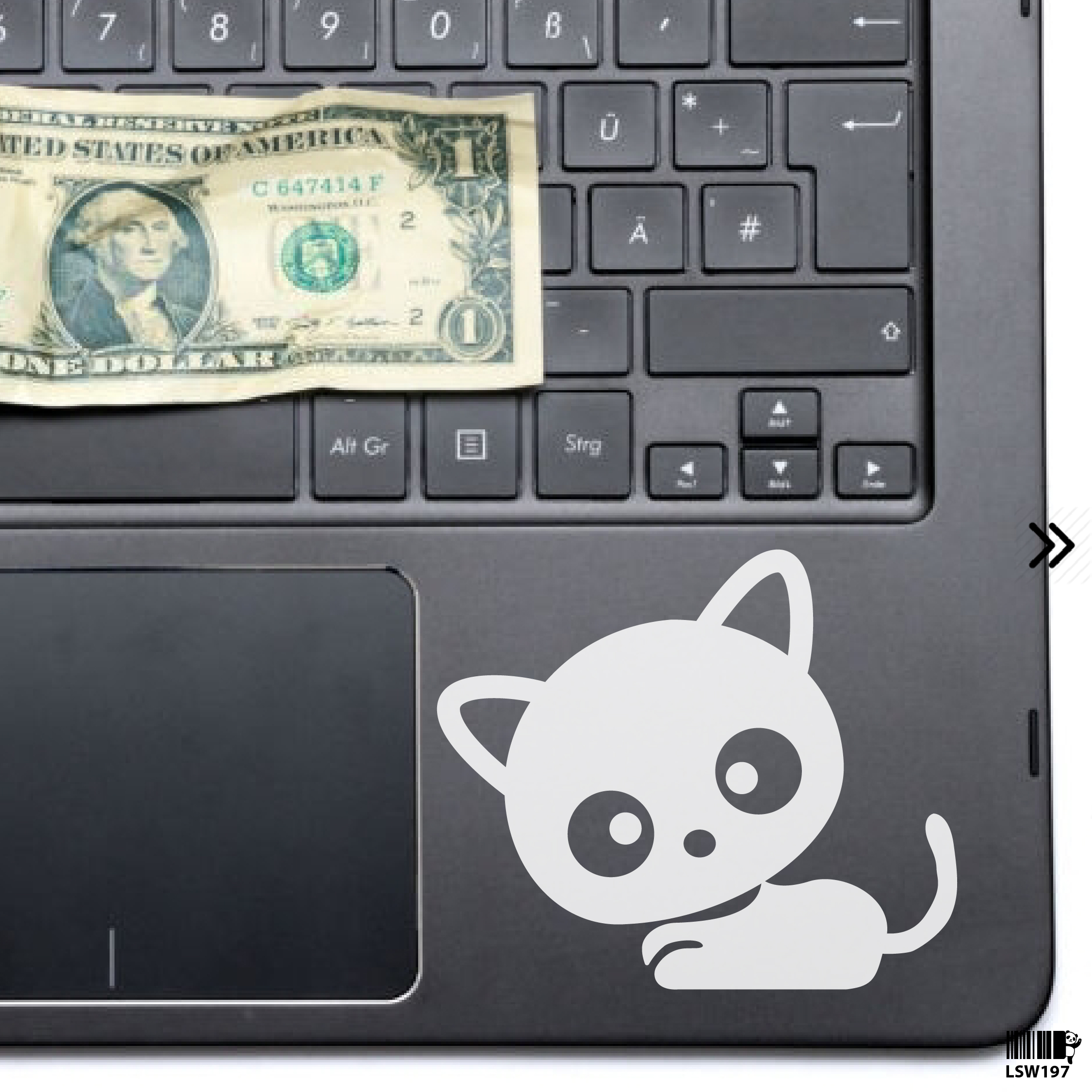 Baby Cute Cat Laptop Skin & Laptop Sticker Waterproof Removable Sticker ...