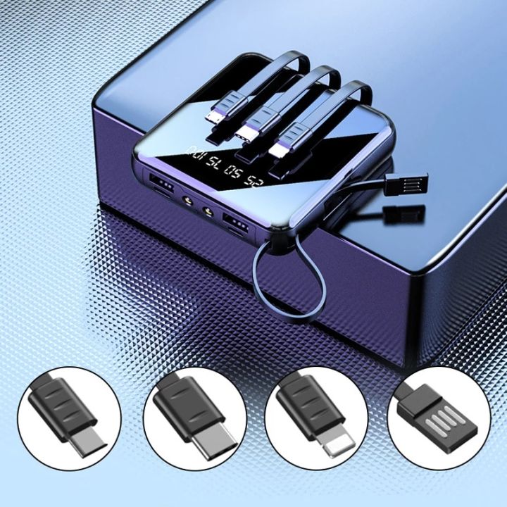 Caseier 20,000mAh Mini Power Bank With Powerbanks Cable Led Flashlight ...