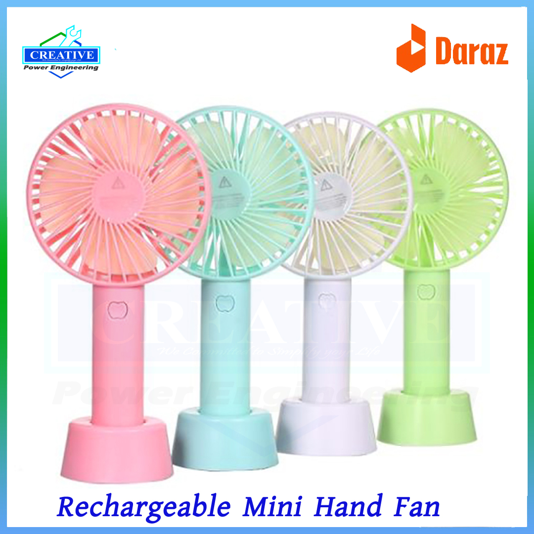 Mini USB Hand Lithium Battery Rechargeable Hand Fan Multi colour ...