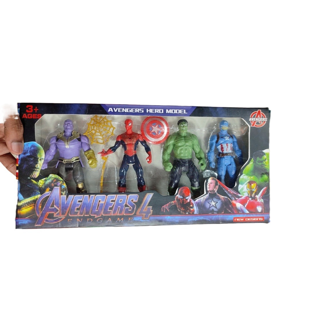 4 Pcs Avengers End Game Series Toy Set For kids & Avengers Fan