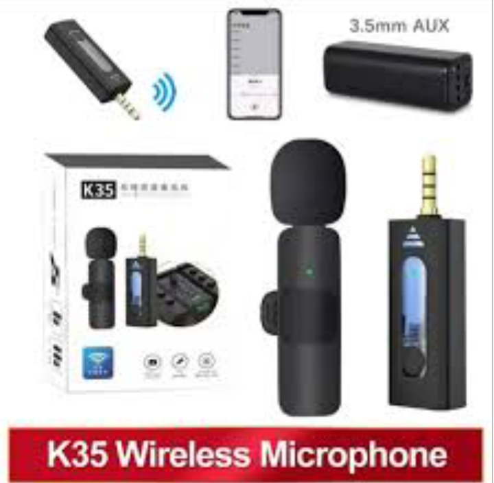 K35 Wireless Microphone 100% Authentic For Smartphone, Dslr Camera ...