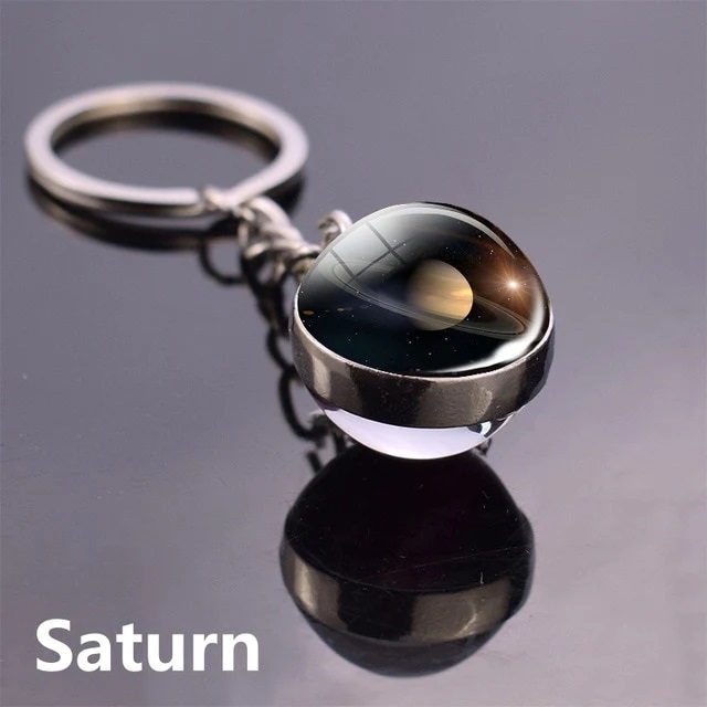 Luminous Solar System Planet Key chain Pendant Key Ring Earth Moon ...