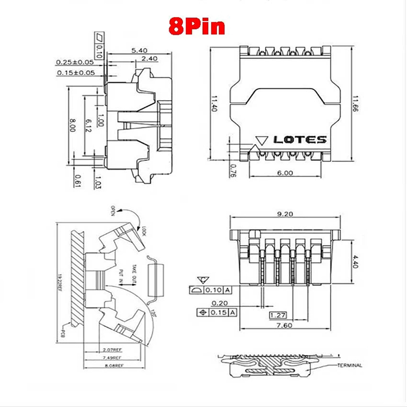 BIOS socket IC socket SPI FLASH 8P 16P test seat SOP 8P 16P patch ...