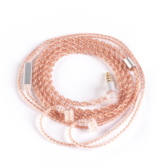 Keephifi Kbear 4 Core Copper Cable With Mic 2pin/qdc/tfz/mmcx 3.5mm ...