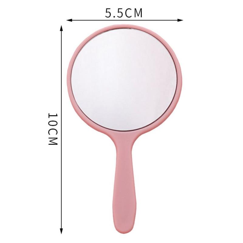 Handheld Makeup Mirror Round Vanity Mirror with Handle Hand Mirror ...