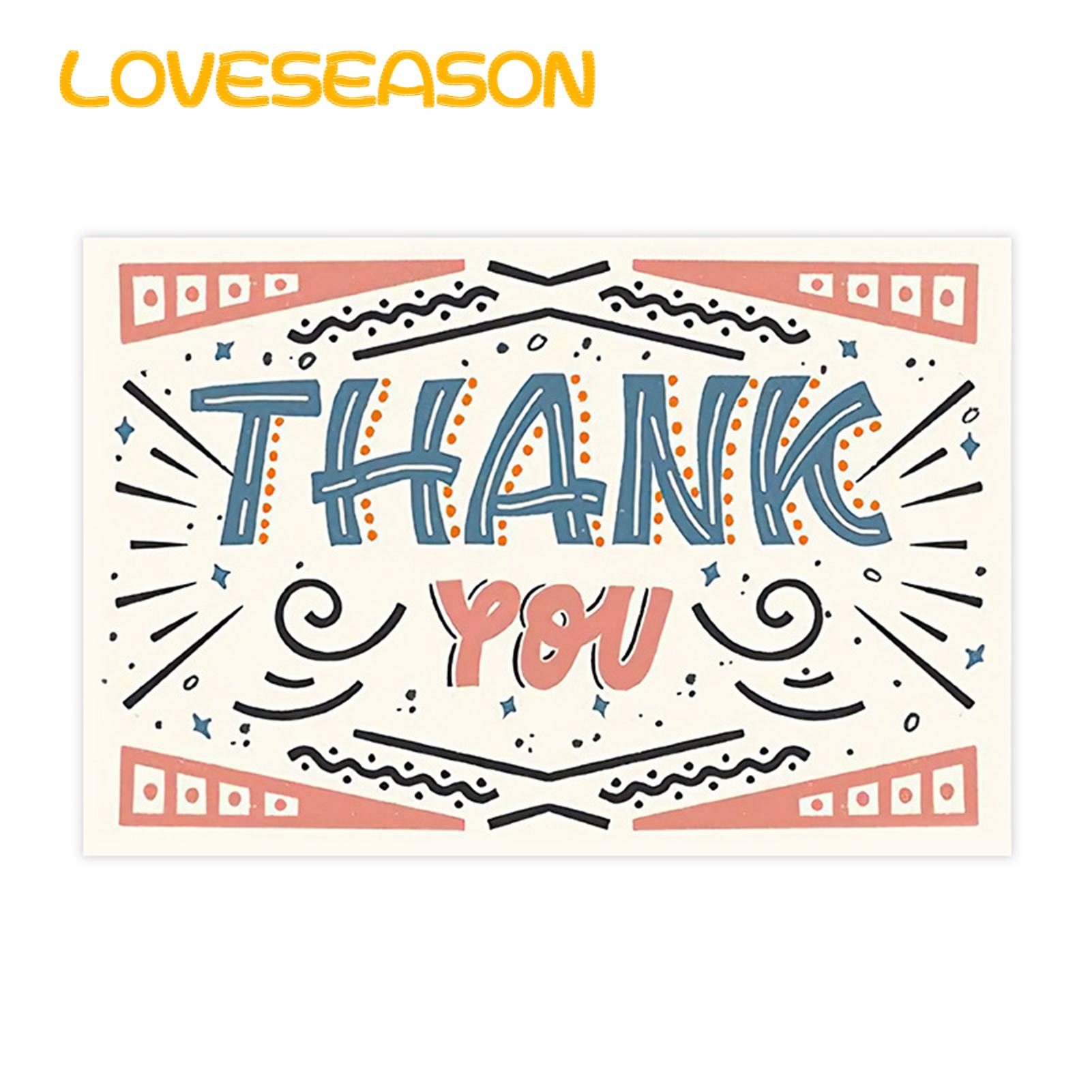 Thanks Gift Card Set Teacher Appreciation Cards Set of 30 Colorful ...