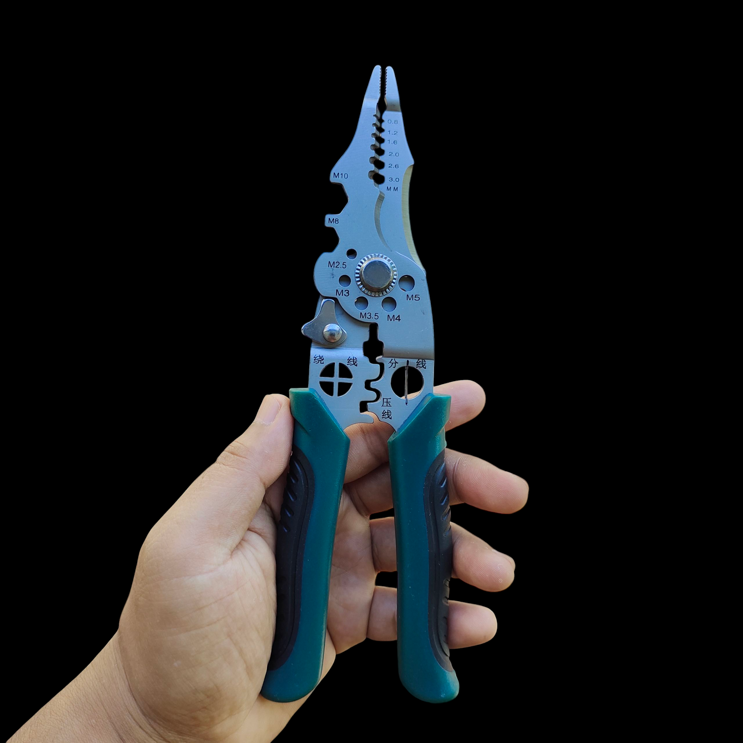 Colourful Advanced Wire Stripping, Splitting, and Winding Pliers with ...