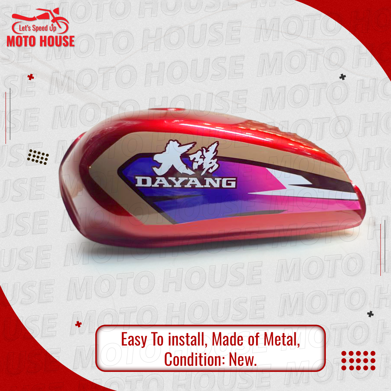 Motorcycle Fuel Tank for DAYANG 80 Bike Good Quality Petrol Tank