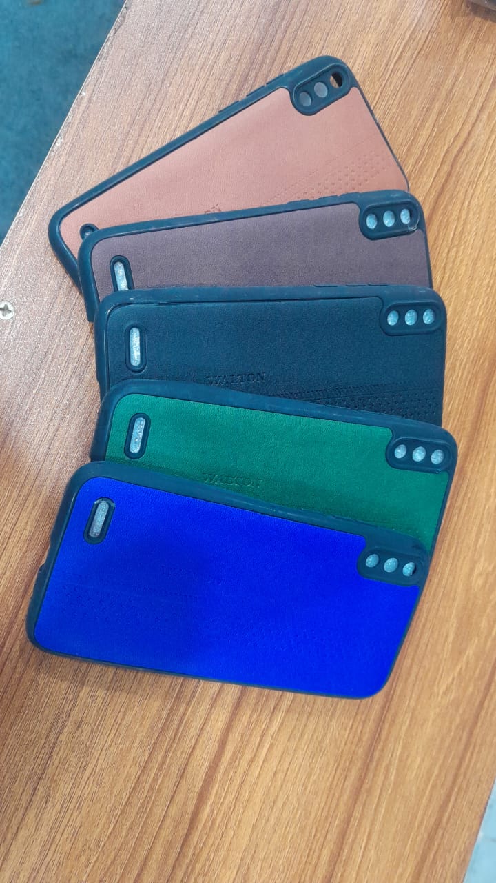 premium silicone leather texture back cover for walton primo GM4 ...