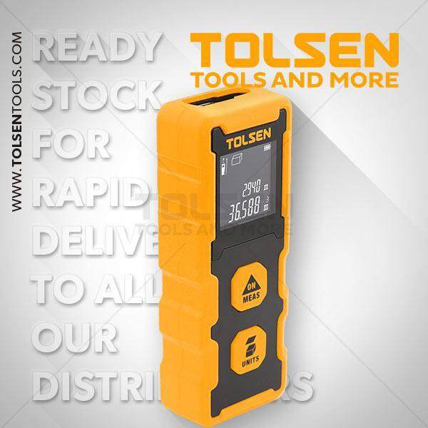 TOLSEN® (0.2-20M) Digital Distance Meter | Laser Measuring Tool (0.65 ...