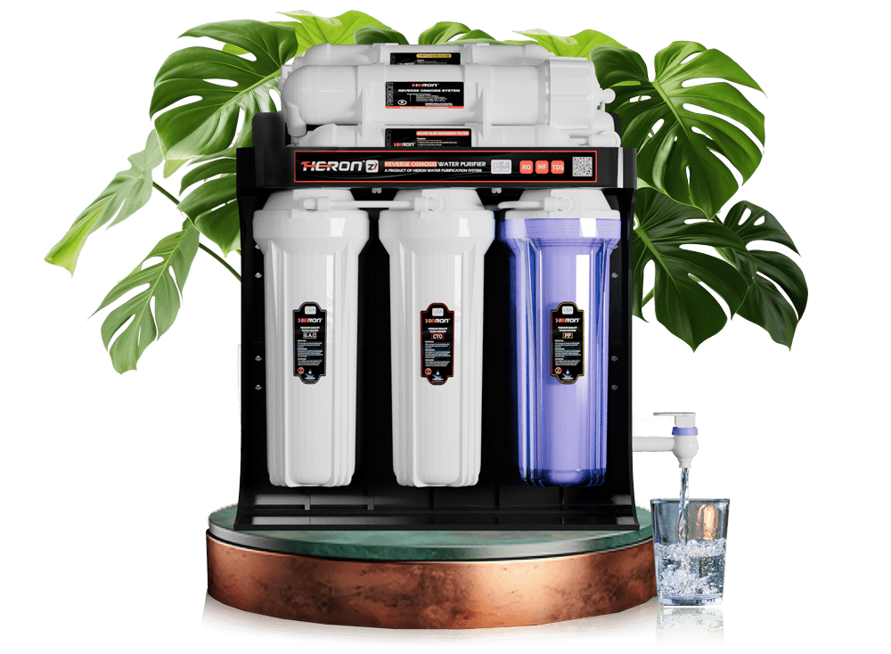 Water Purifier Heron Zi 7 Stage Purification Reverse Osmosis Technology Color White, Blue ...