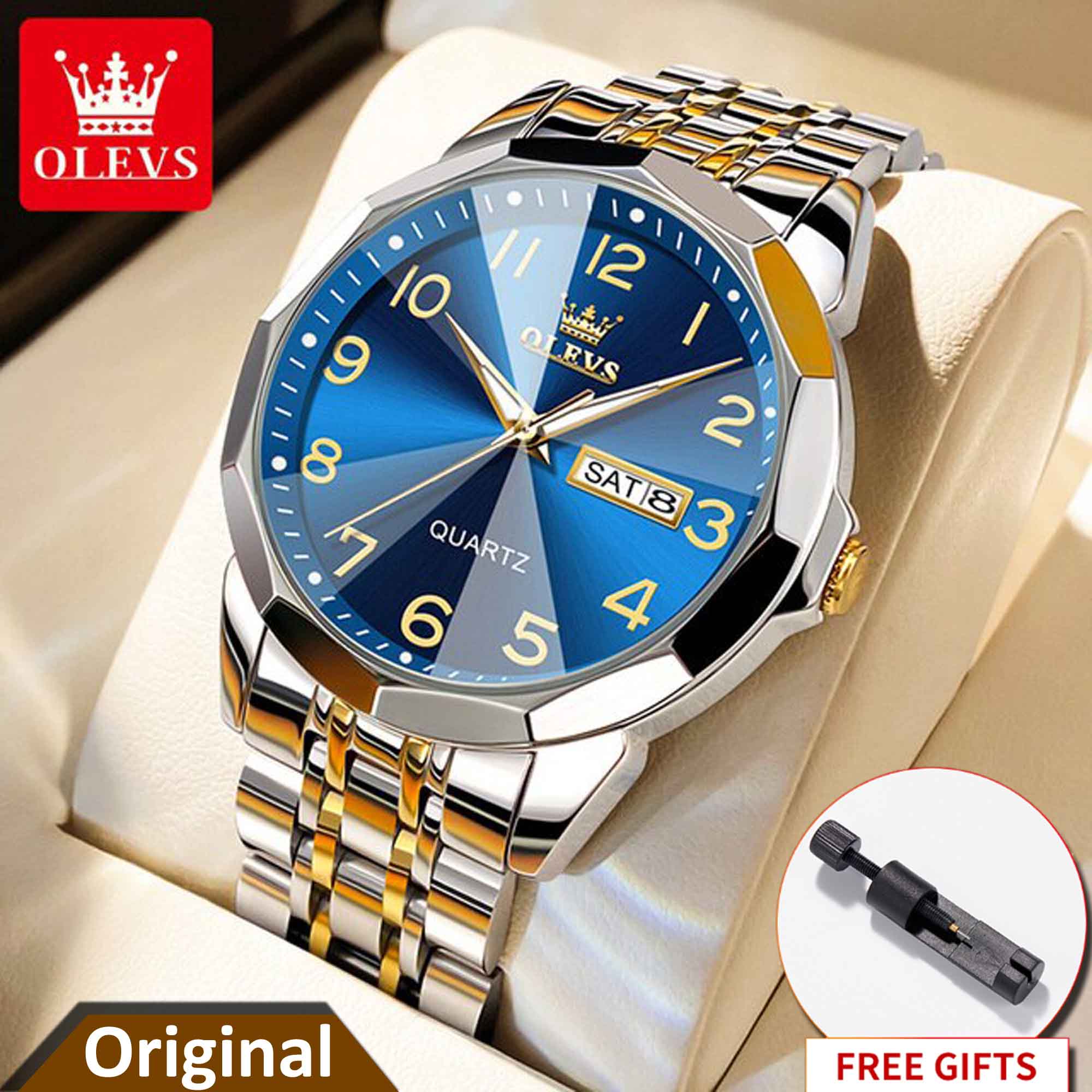 OLEVS (Model Number : 9970G) Luxury Fashion Quartz Watch for Men ...