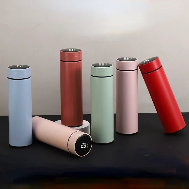 Stainless Steel Smart Water Bottle,Temperature Display,LED Digital ...
