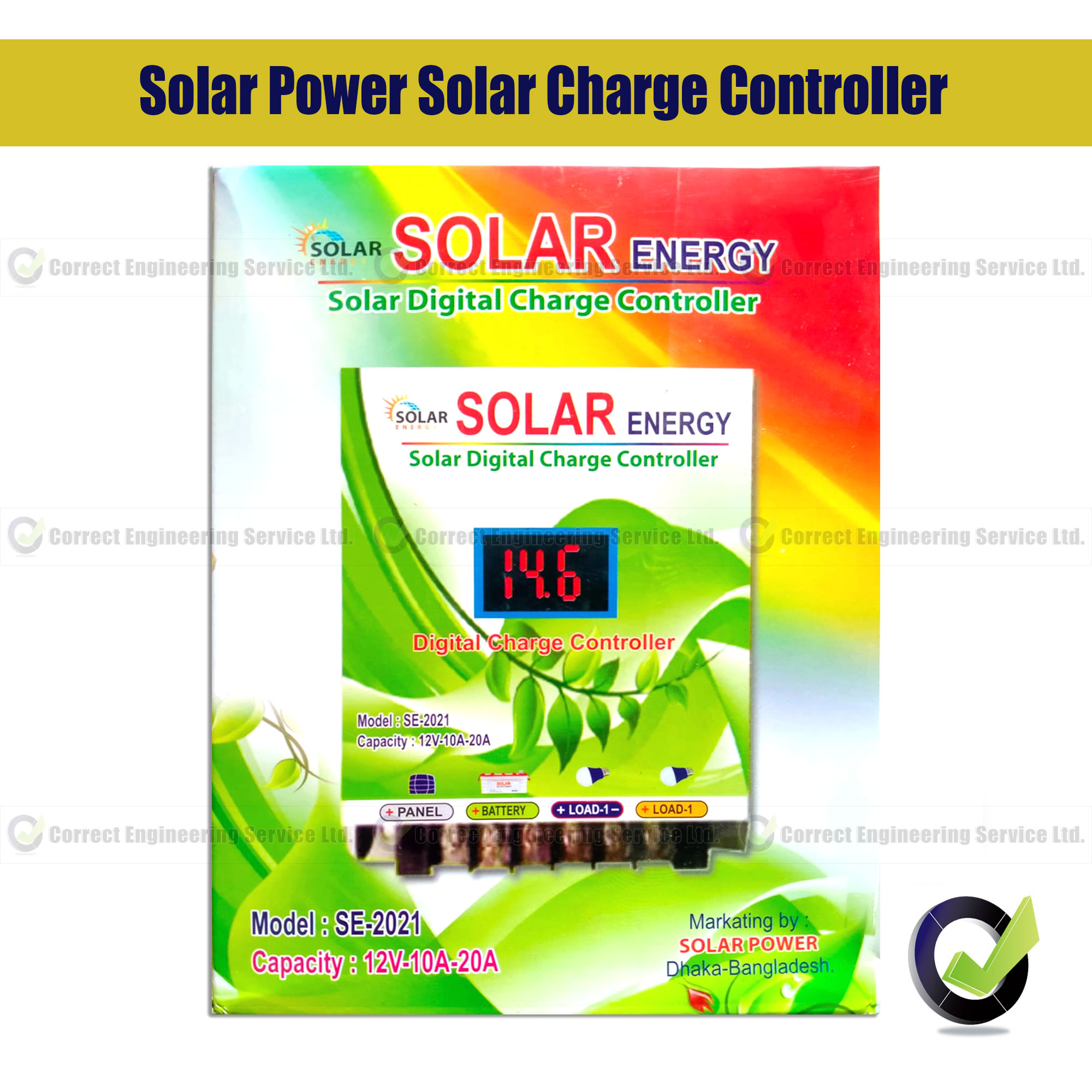 Solar Charge Controller Digital LCD Display Solar Energy DC 12V 10A ...