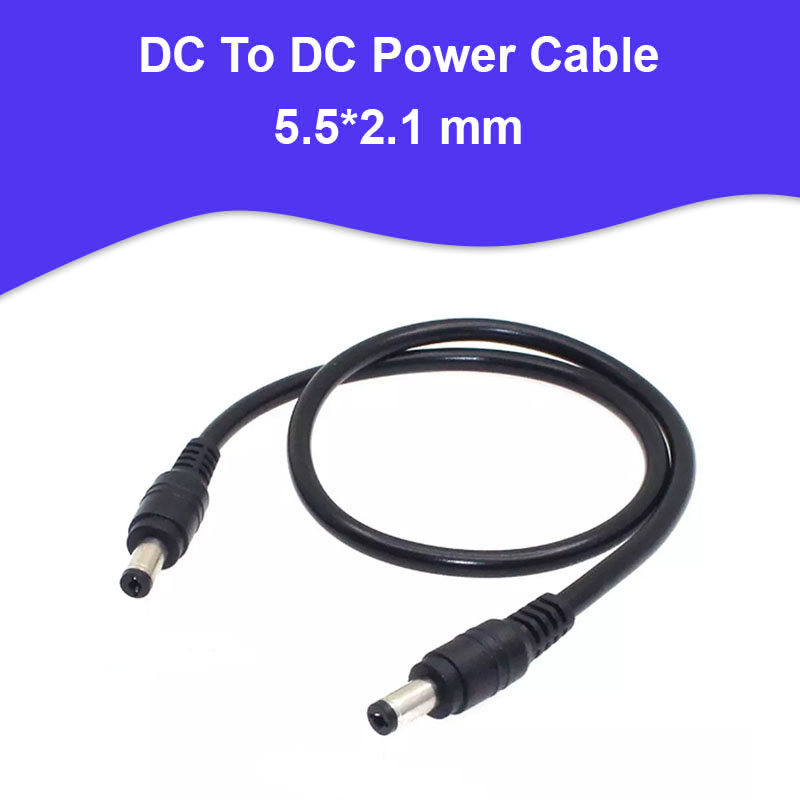 DC to DC Power Cable 5.5*2.1 mm For Router, ONU, CCTV Camera[2 Pcs]