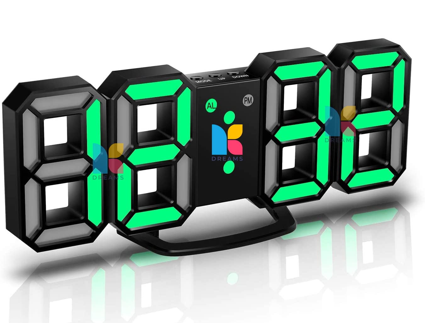 (TROVELA BD)3D LED Digital Wall Clock | Daraz.com.bd