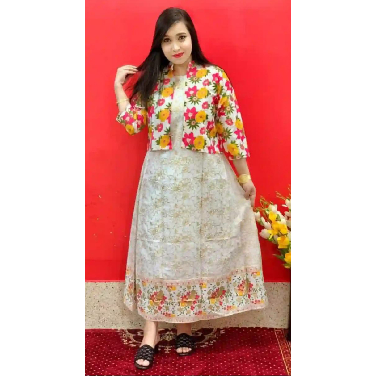 Contemporary Fashion - Exclusive Gown Design - 1-Piece Long Kurti with ...