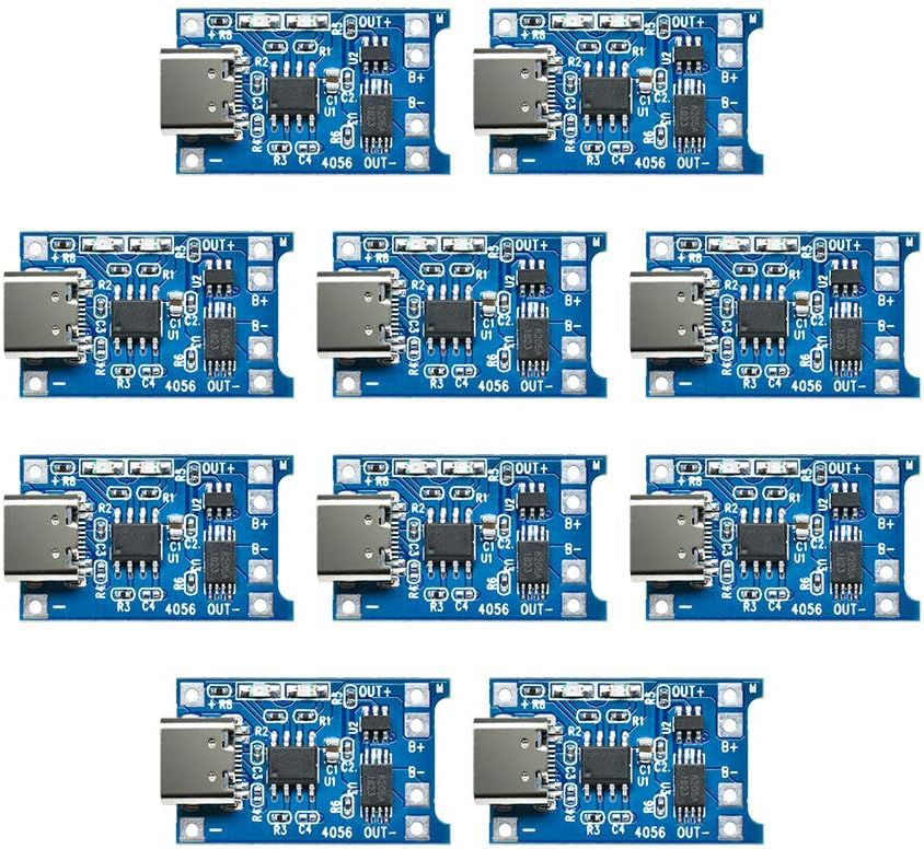 5pcs TP4056 Type C 3.7V Lithium Battery Charger With Battery Protection